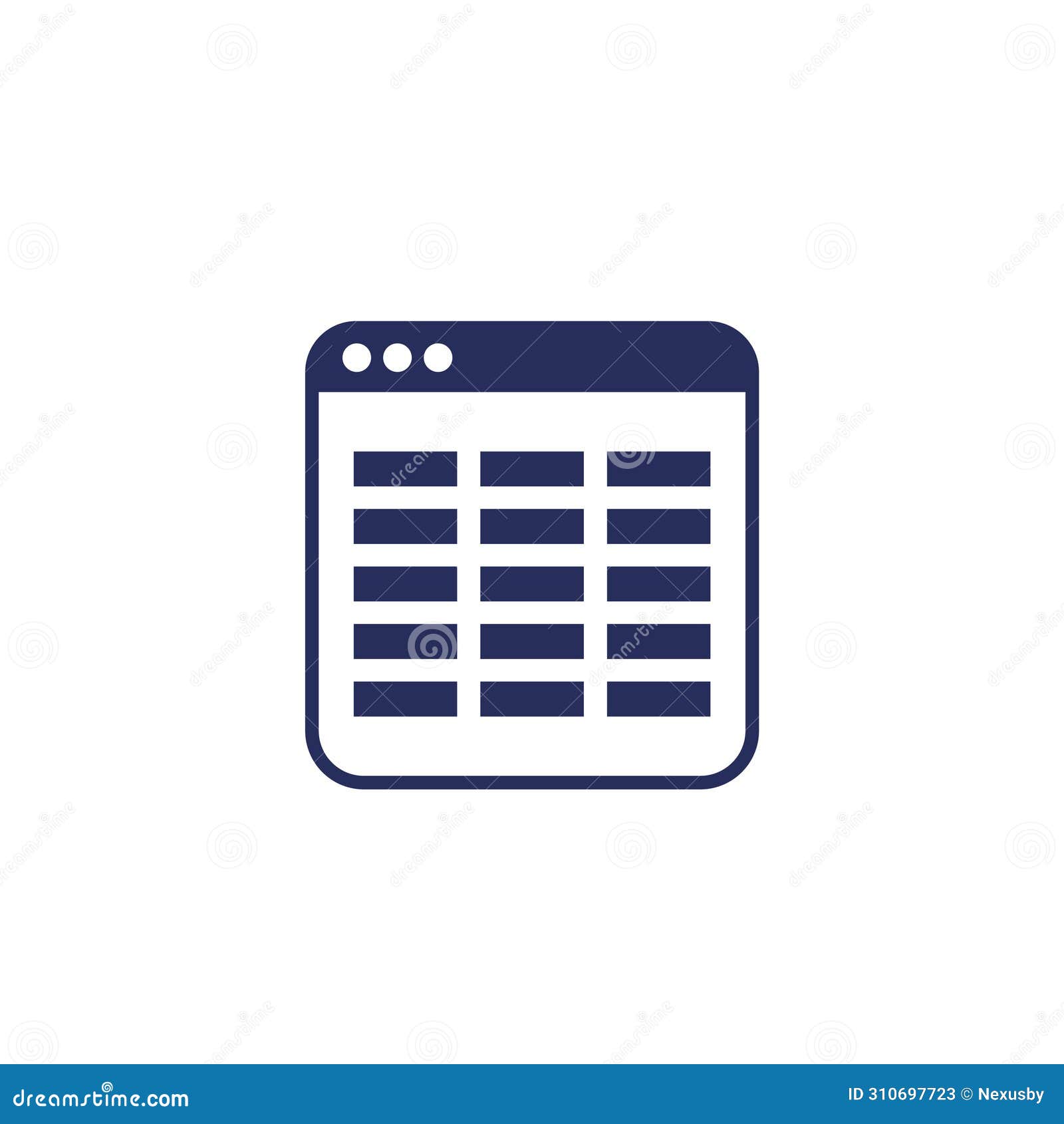 Online Spreadsheet Editor Icon on White Stock Vector - Illustration of ...