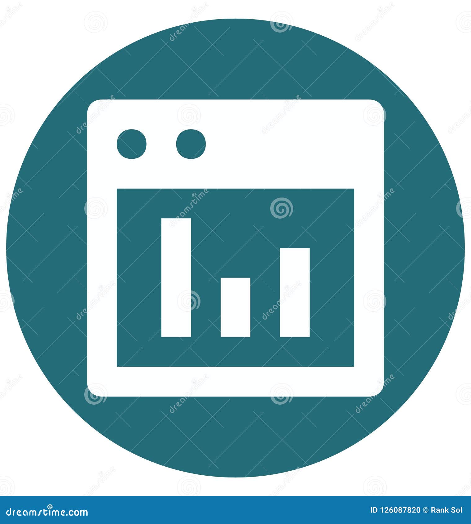 Online Stats Two Colors Glyph Vector Icon Isolated and Editable Stock ...