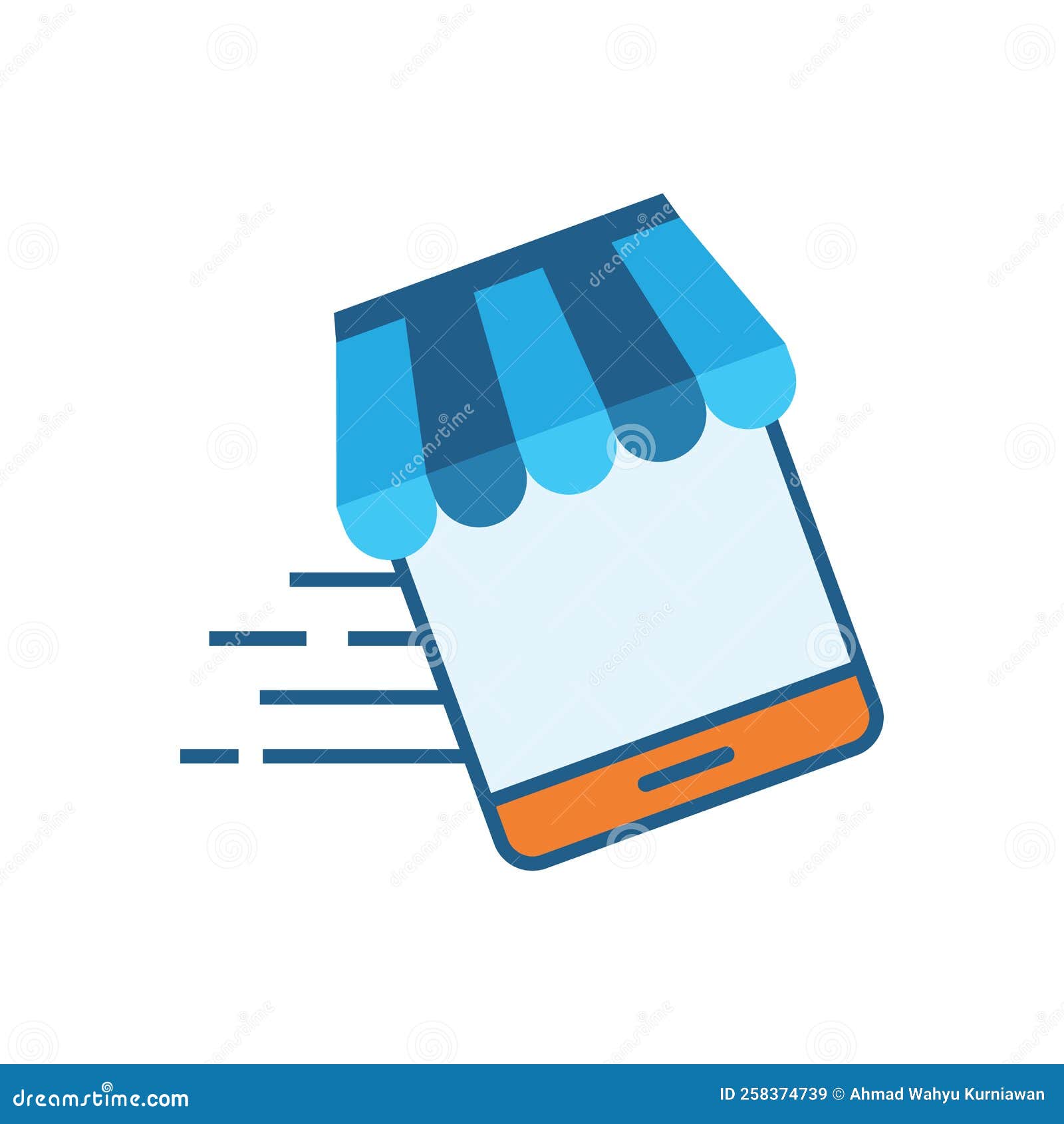 Online Store icon stock vector. Illustration of retail - 258374739