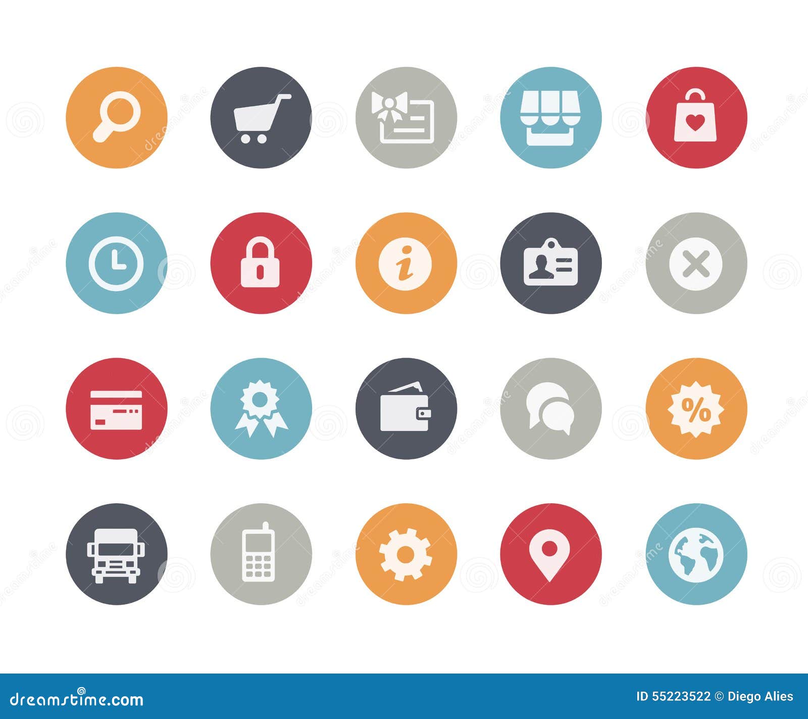 Online Store Icons // Classics Series Stock Vector - Illustration of ...