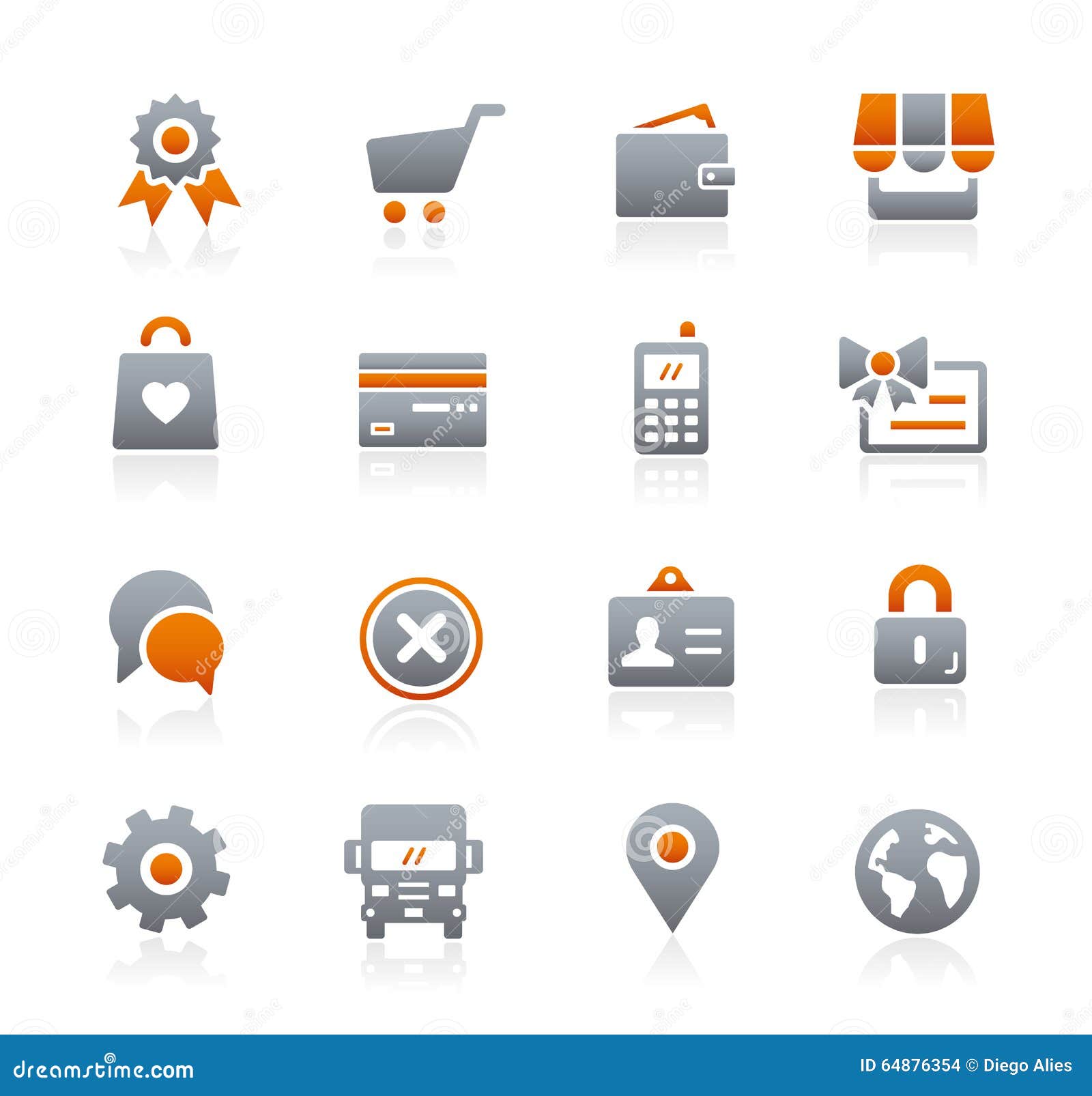 Online Store Icons -- Graphite Series Stock Vector - Illustration of ...