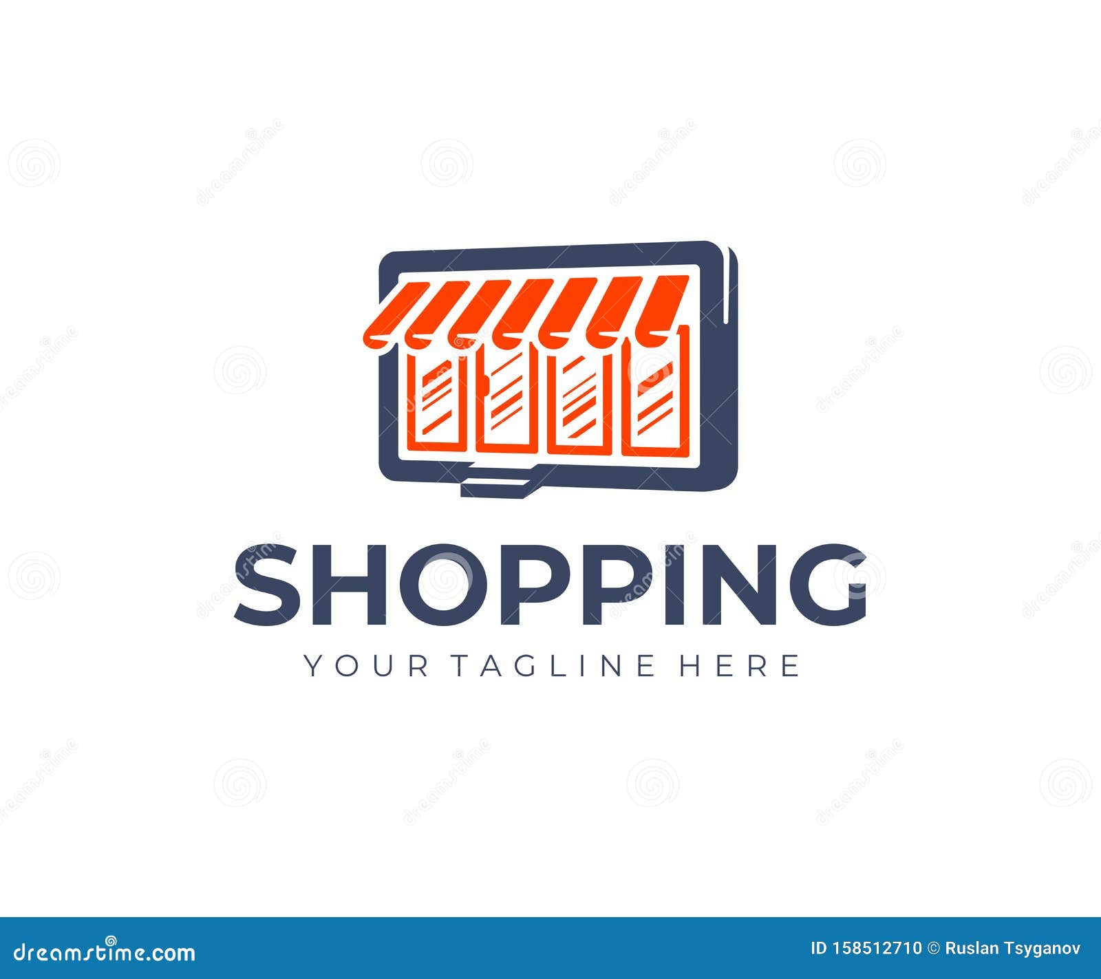 Online Store Logo Design. E Commerce Vector Design Stock Vector ...
