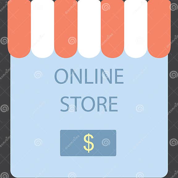 Online Store. Screen Button Purchase Stock Vector - Illustration of ...