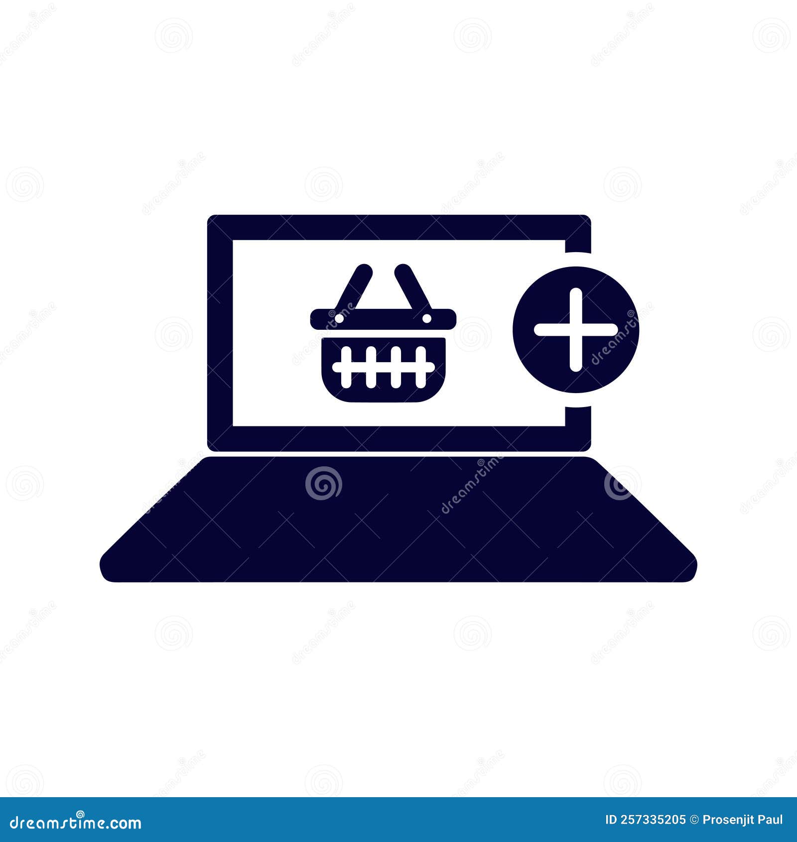 Online Store Shopping Cart Icon Stock Vector - Illustration of internet ...