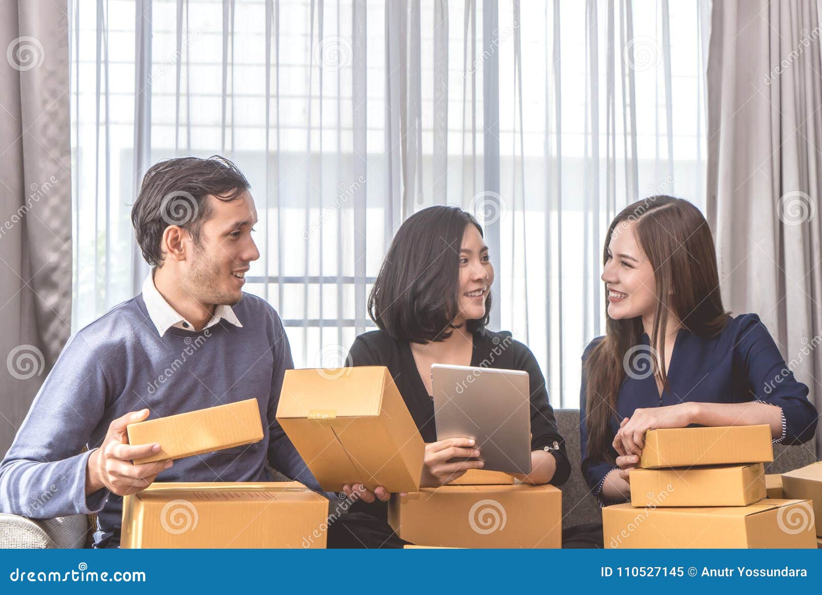 Online Store Team is Discussing Their Plan for Business Stock Image ...