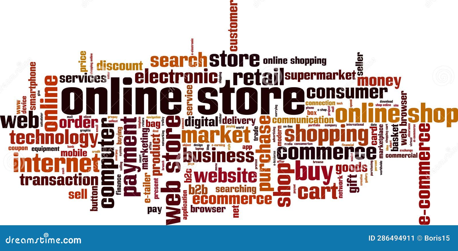 Online store word cloud stock vector. Illustration of services - 286494911