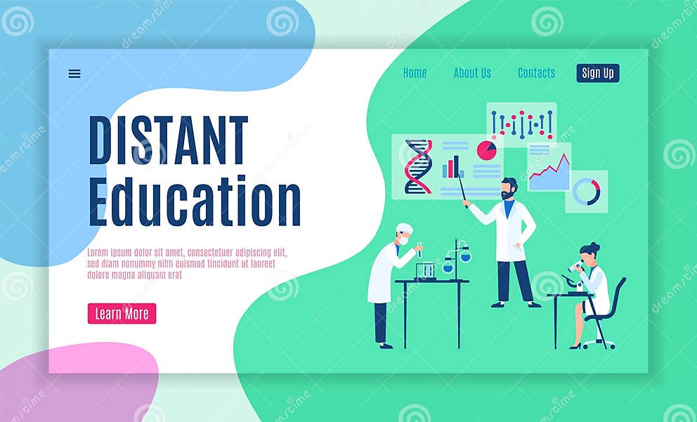 Online Study Web Page. Internet Education Training Courses or Studying ...