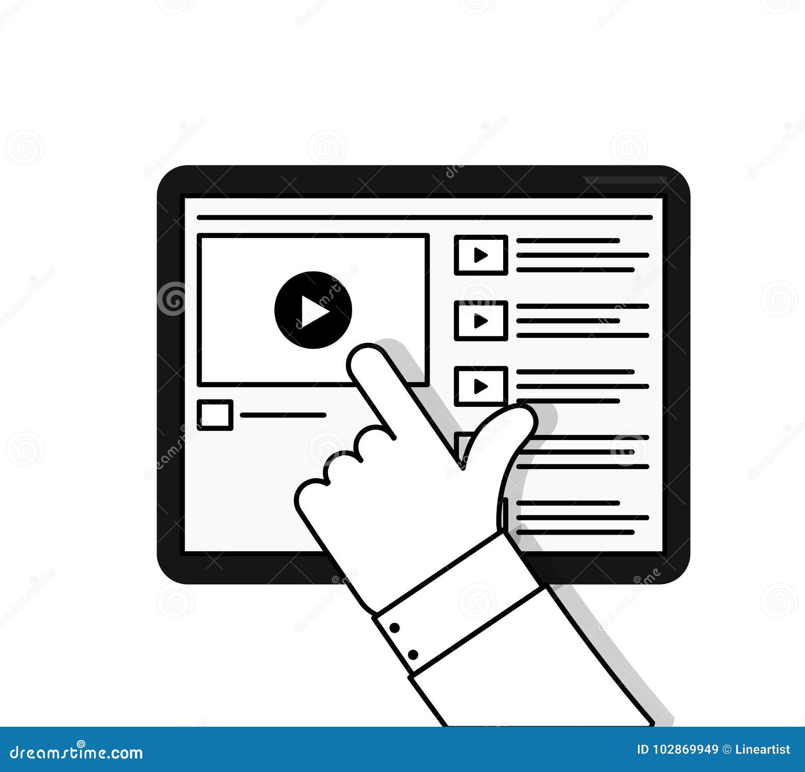 Online Subscribe Retro Graphic Stock Illustration - Illustration of ...