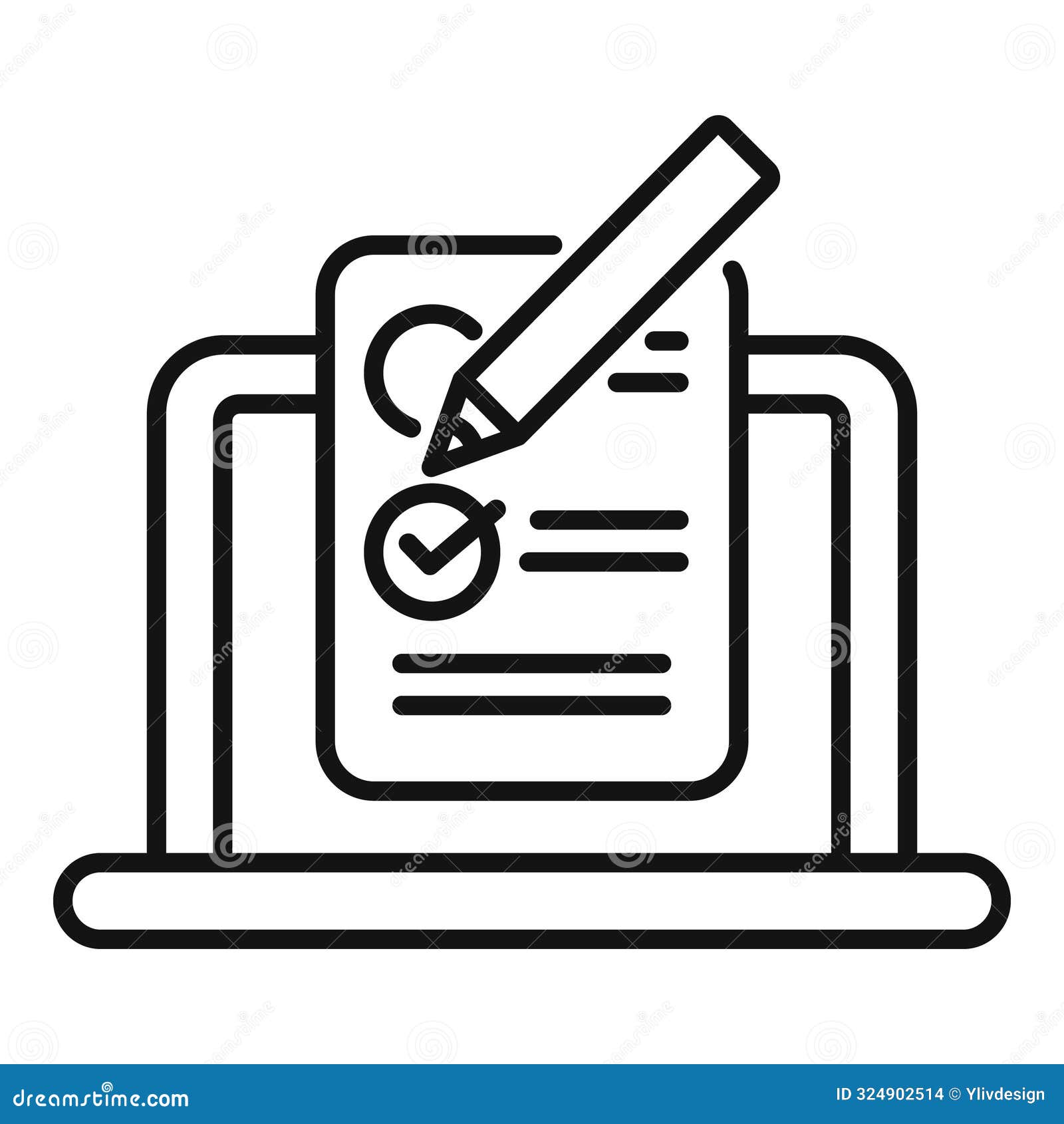 Laptop With Checkmark Or Tick Notificatione. Neon Icon. Approved Choice ... Laptop With Checkmark Or Tick Notificatione. Neon Icon. Approved Choice ...