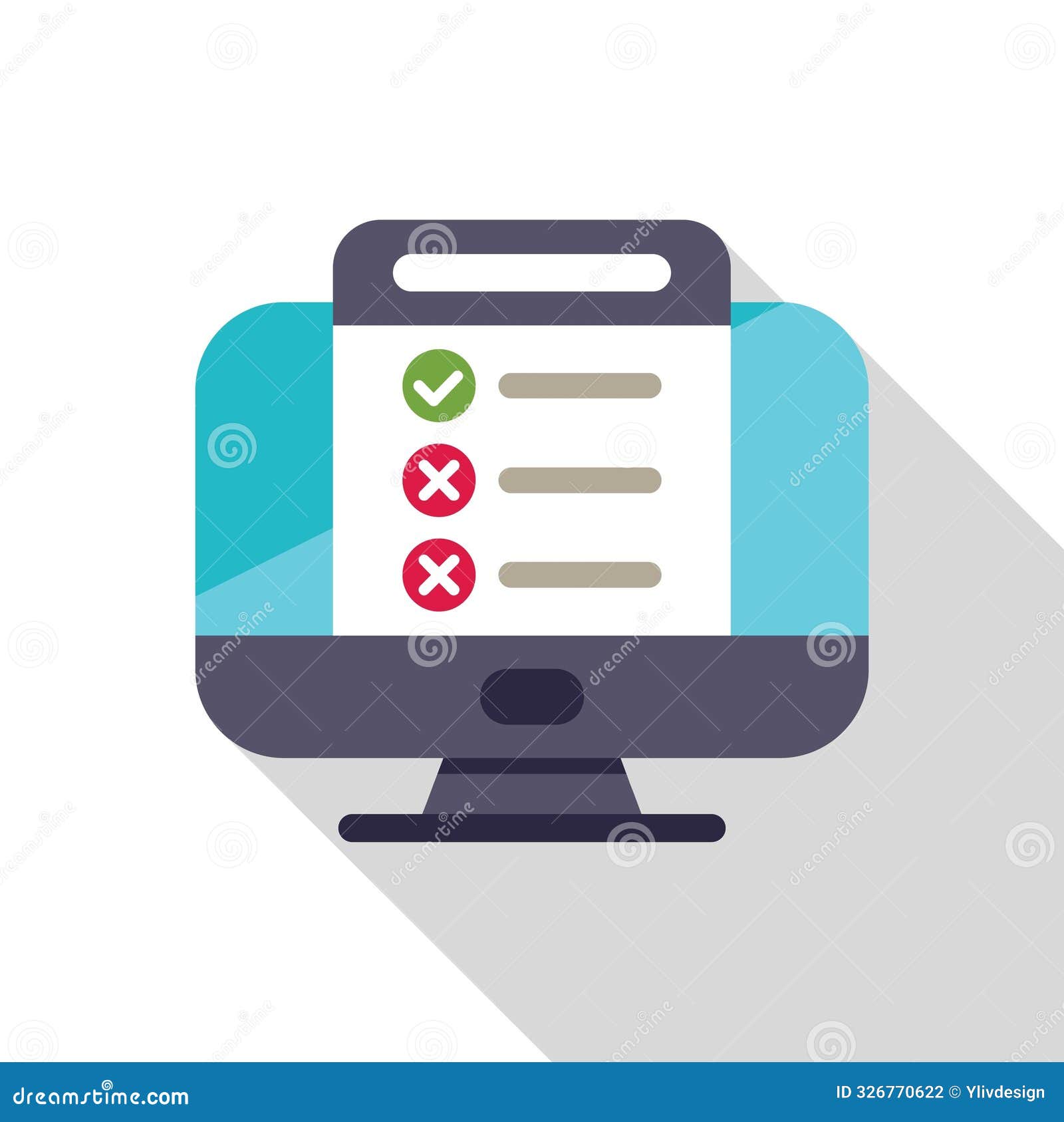 Checklist With Cross Icon. Clipboard With Red X Marks Vector ...