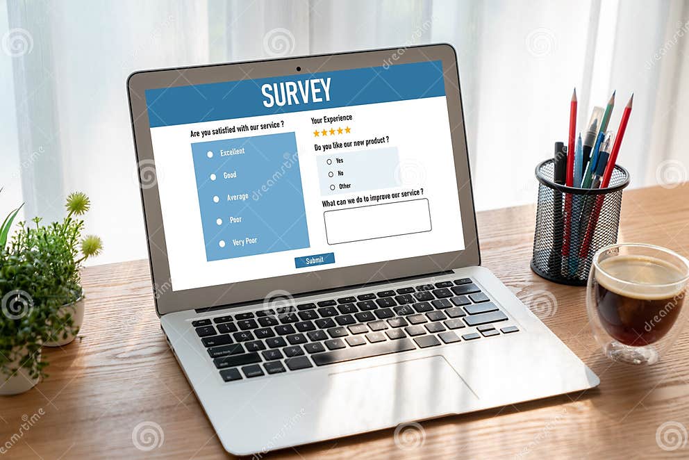 Online Survey Form for Modish Digital Information Collection Stock ...