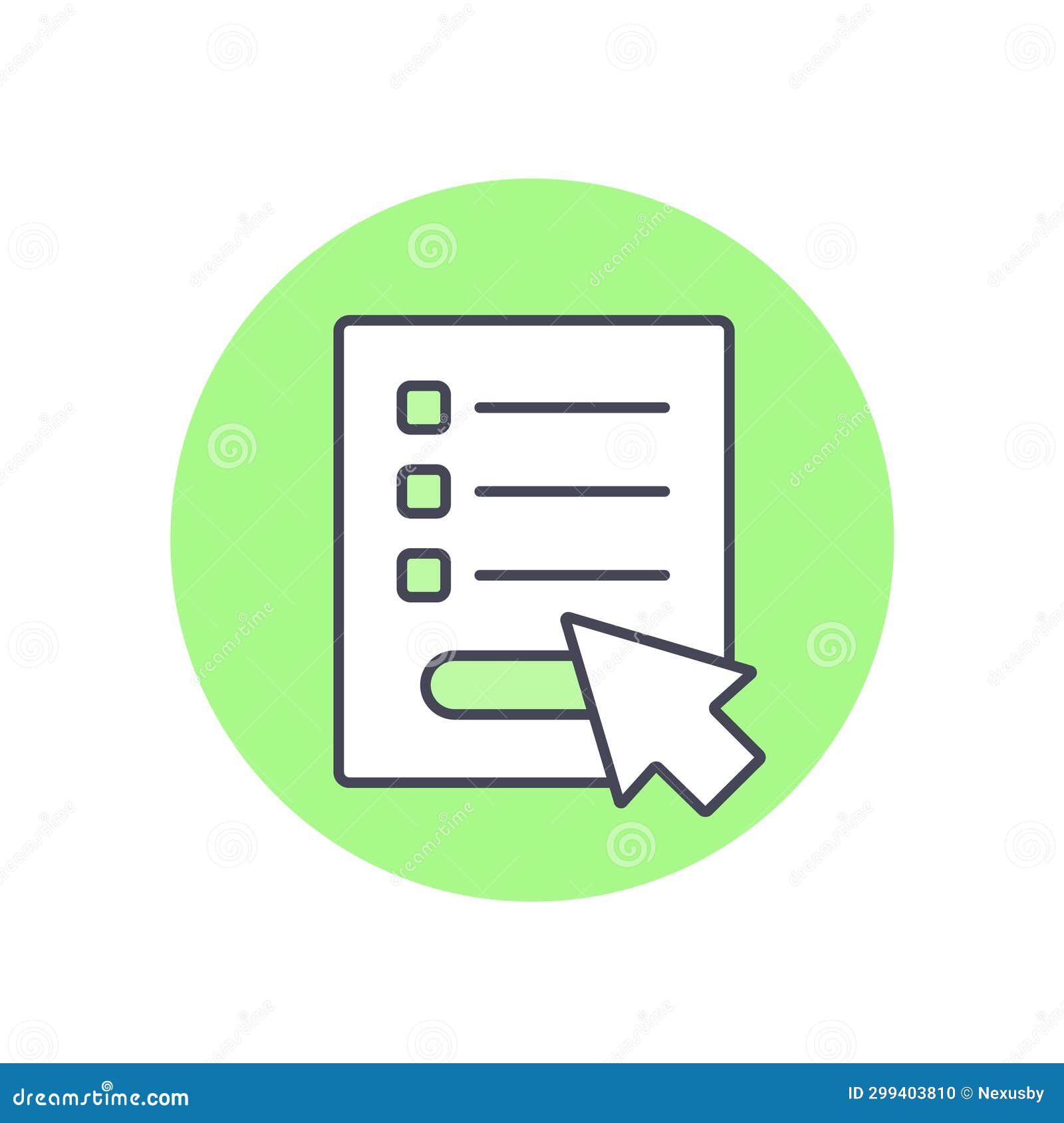 Online Survey Icon for Apps and Web Stock Illustration - Illustration ...