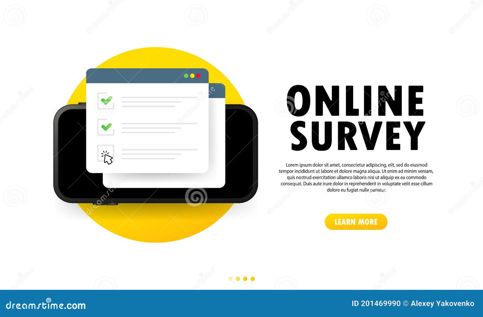 Online Survey Illustration. Check List Online Form on Smart Phone ...