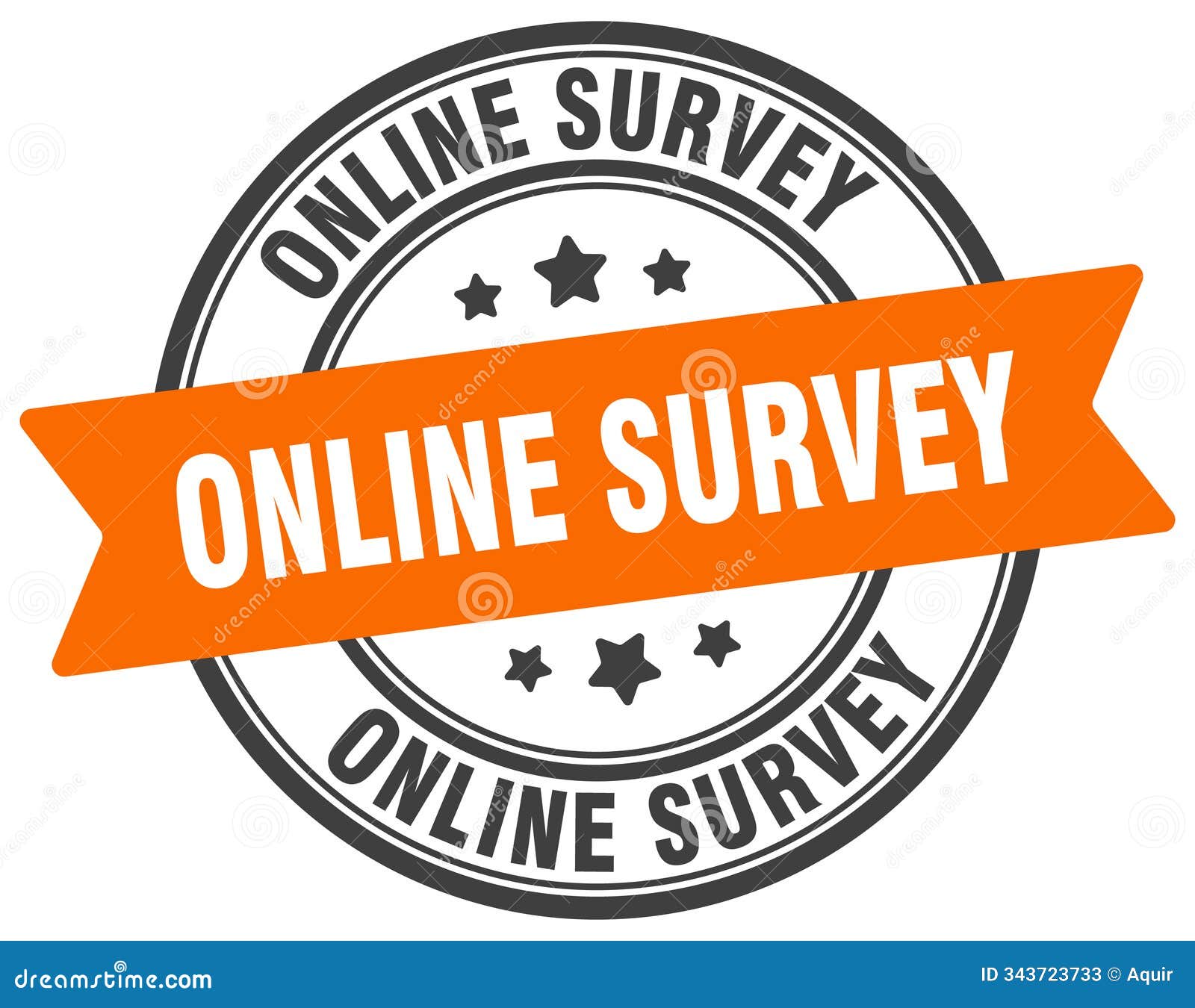 Online Survey Stamp. Online Survey Label on Transparent Background ...