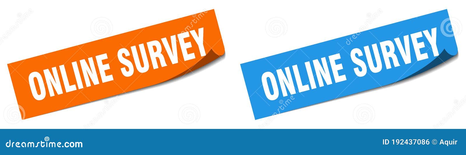 Online Survey Sticker. Online Survey Sign Set Stock Vector ...