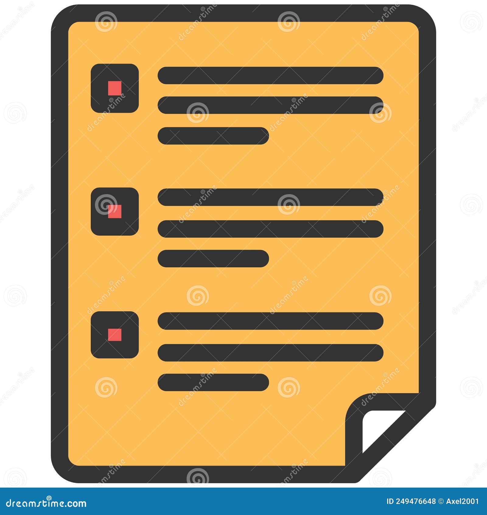 Online Task Form Vector Icon for Web and App Design Stock Illustration ...