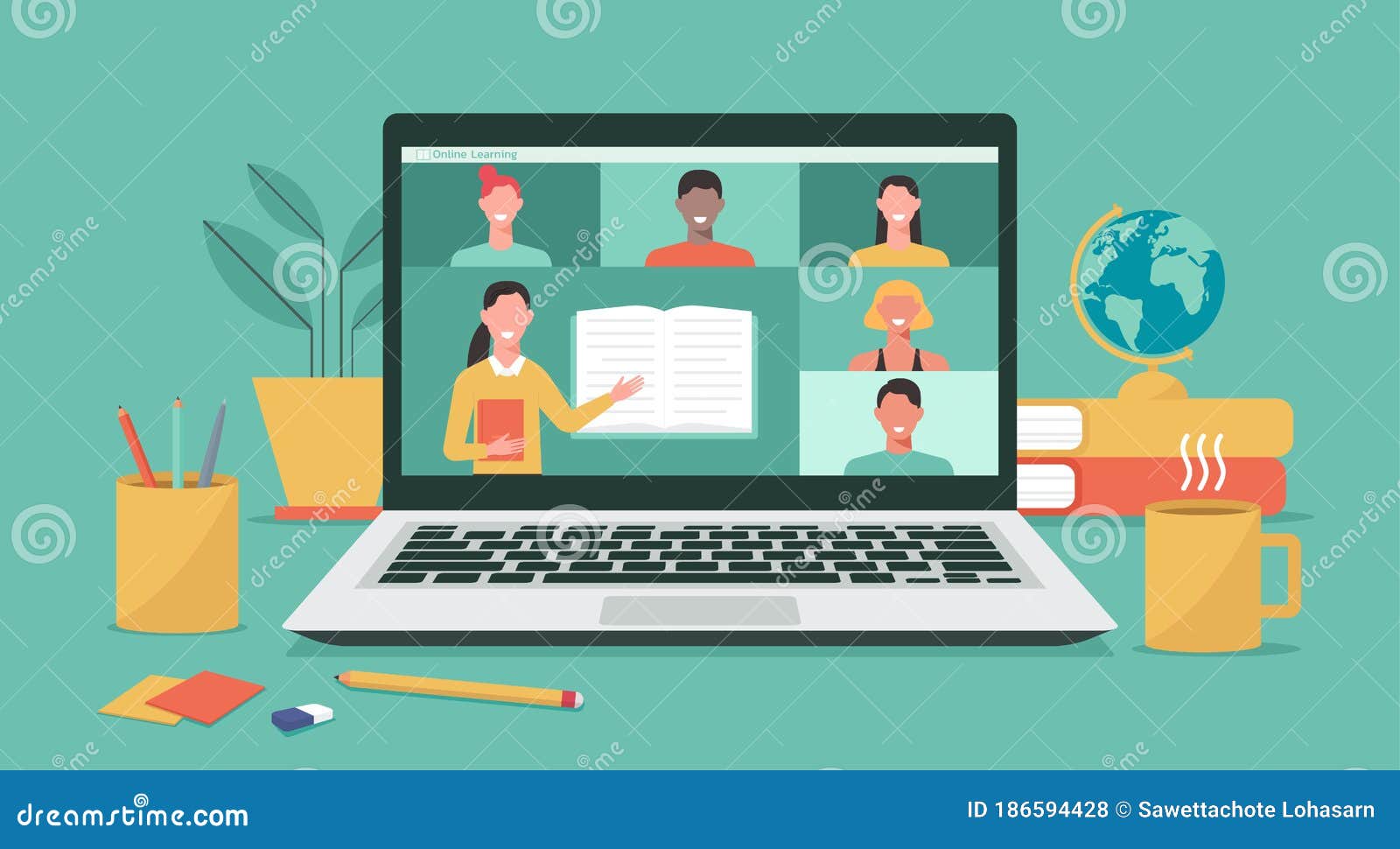 Zoom Learning Stock Illustrations – 4,826 Zoom Learning Stock ...