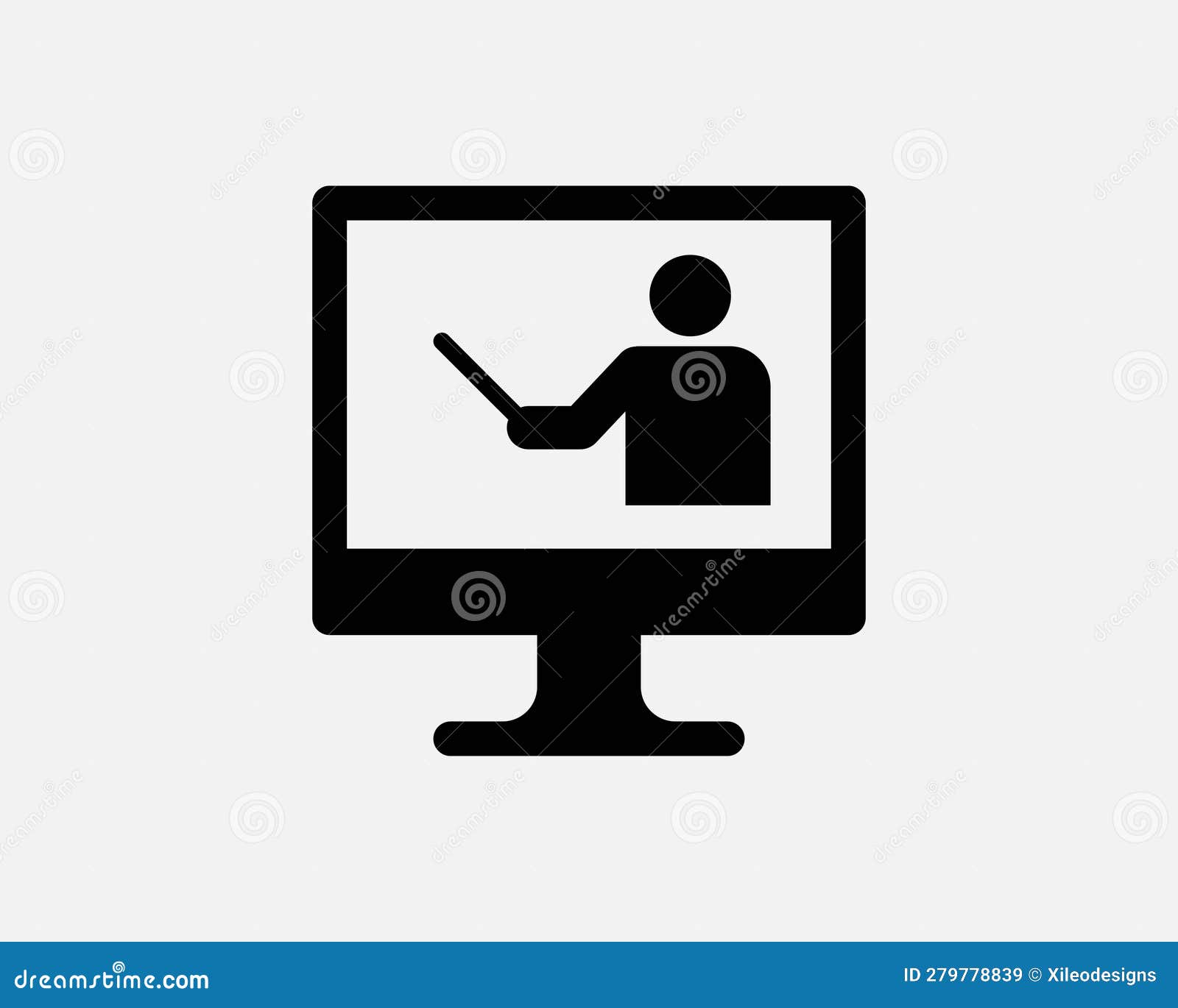 Online Teaching Icon School Computer Internet Class Seminar Training ...