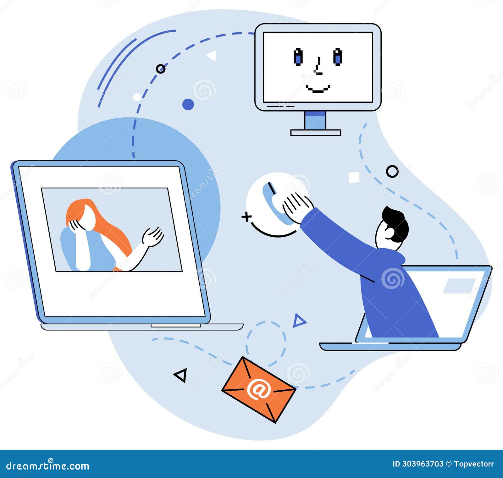 Online Team. The Digital Tools Enhanced Communication Within Remote ...