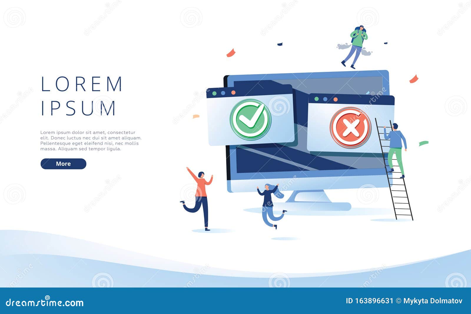 Online Test or Education Concept Vector Illustration Design. Internet ...