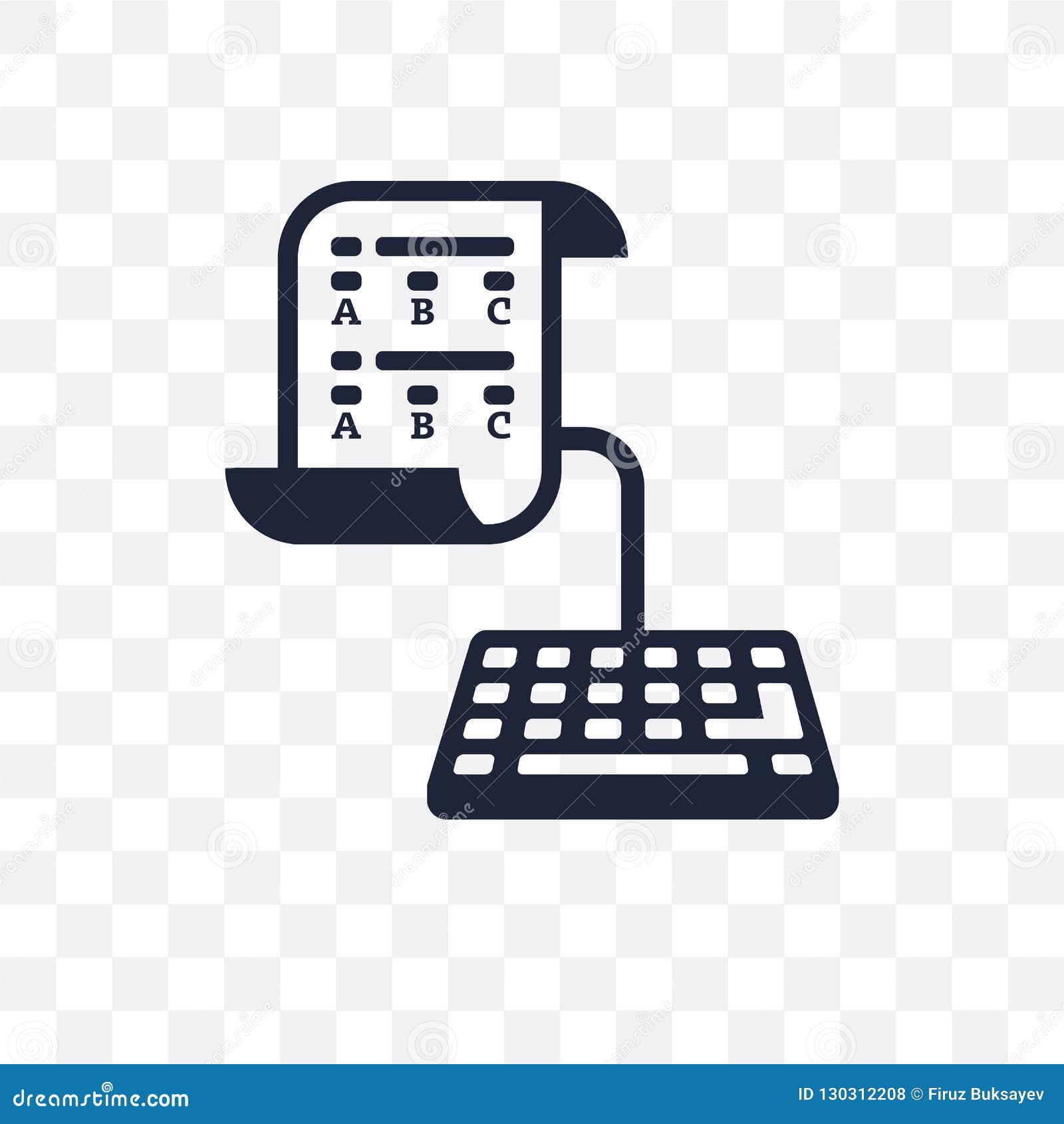 Online Test Transparent Icon. Online Test Symbol Design from Online ...