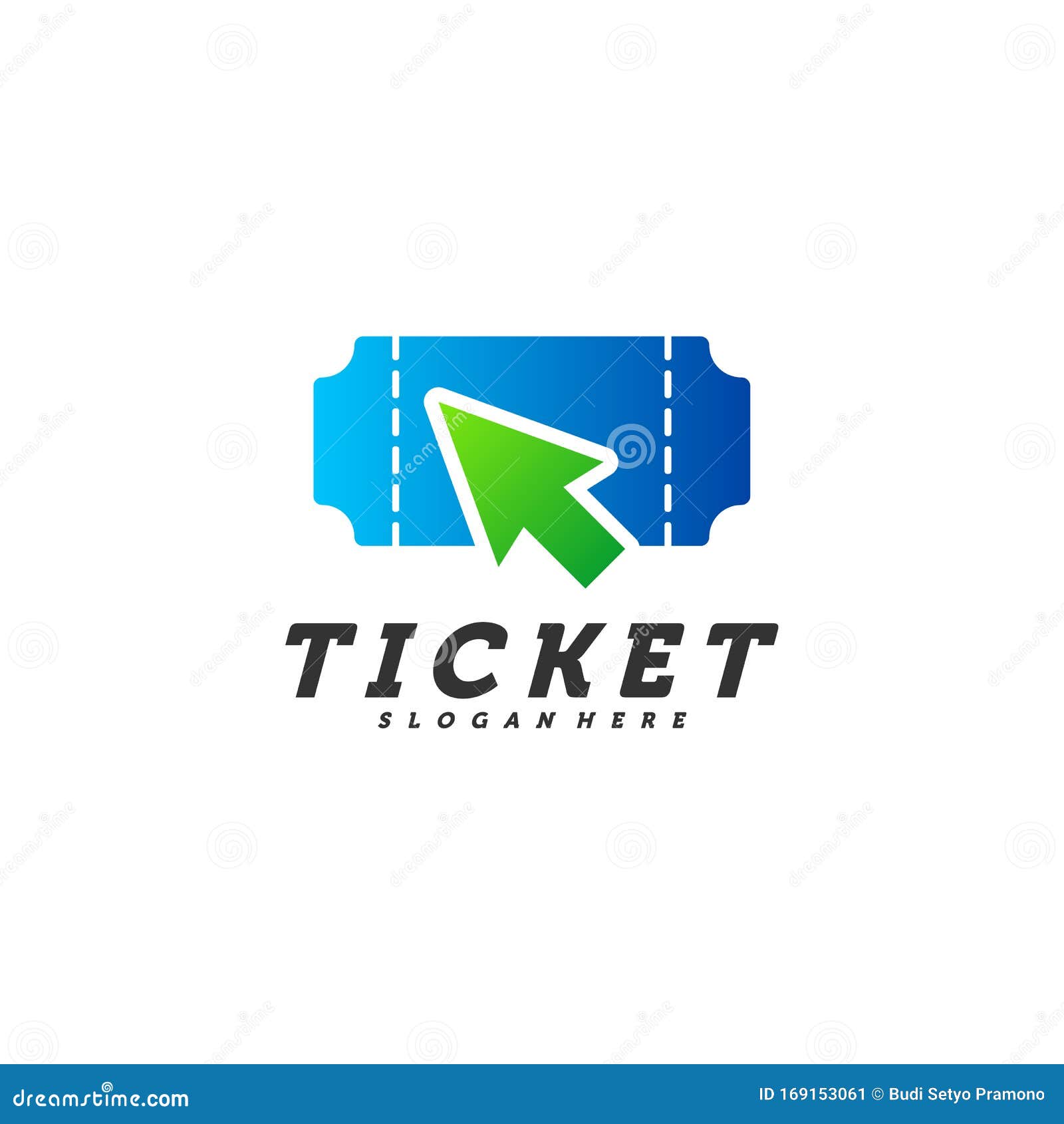 Online Tickets Logo Design Concept Vector, Template, Creative Design ...