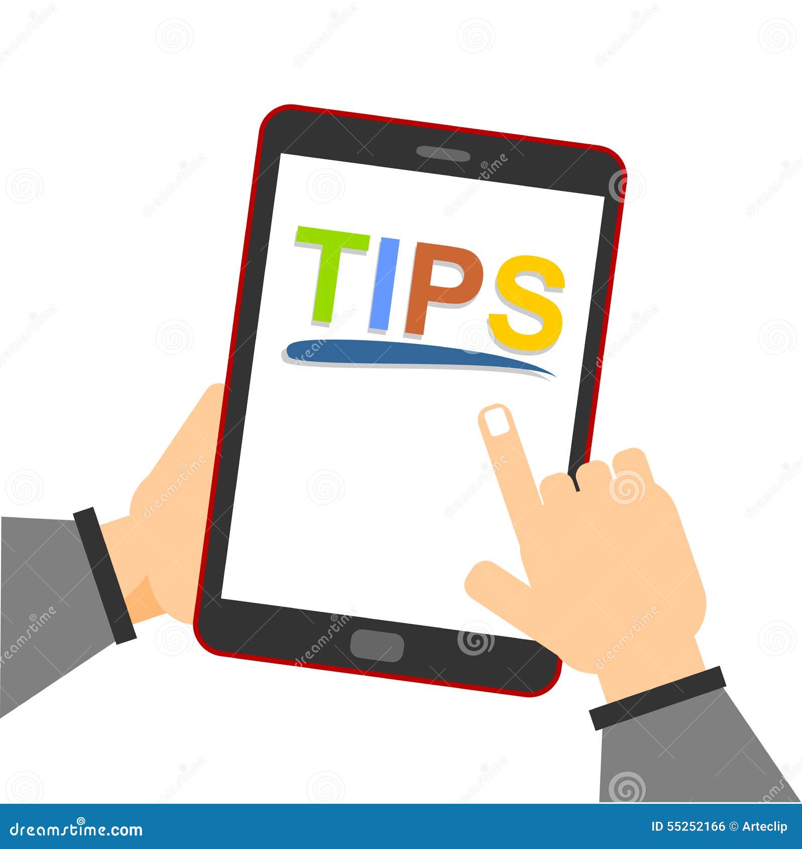 Online Tips stock vector. Illustration of exam, seminar - 55252166