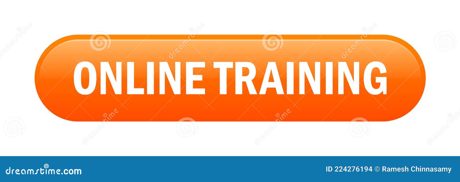 Online training button stock vector. Illustration of available - 224276194