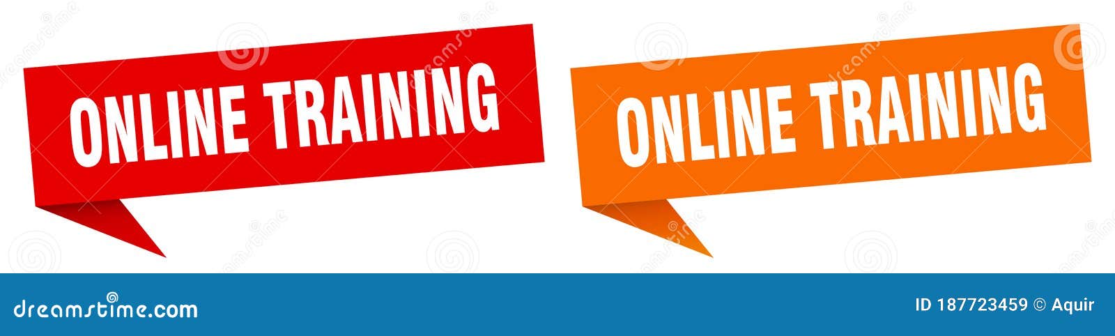 Online Training Banner. Online Training Speech Bubble Label Set Stock ...