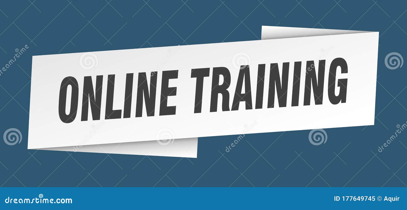 Online Training Banner Template. Online Training Ribbon Label Stock ...