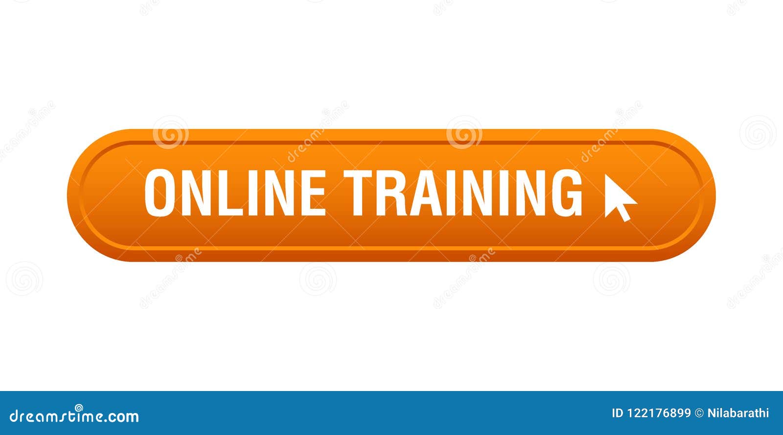 Online training button stock illustration. Illustration of class ...