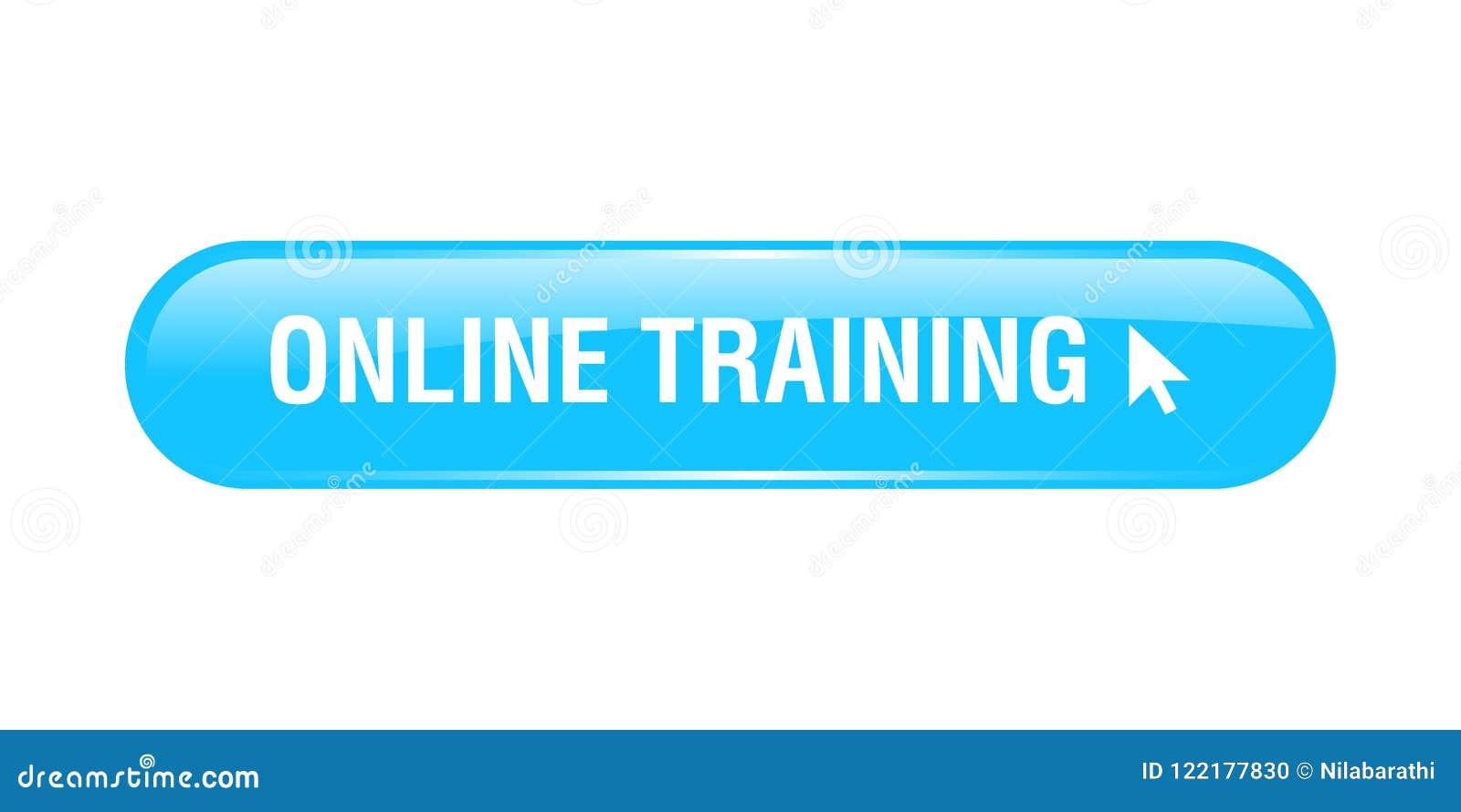 Online training button stock illustration. Illustration of buttons ...