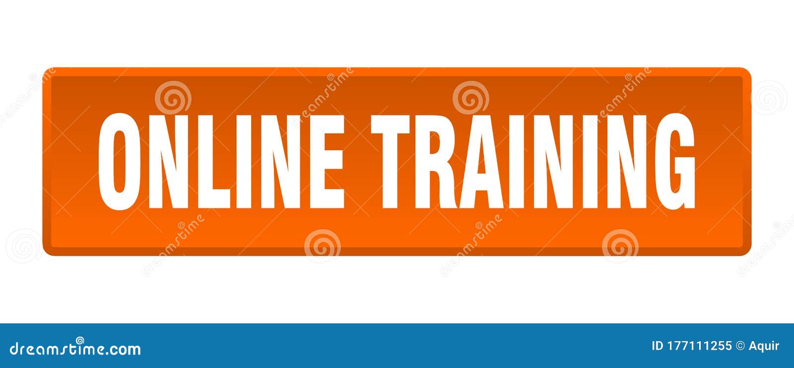 Online Training Button. Online Training Square Isolated Push Button ...