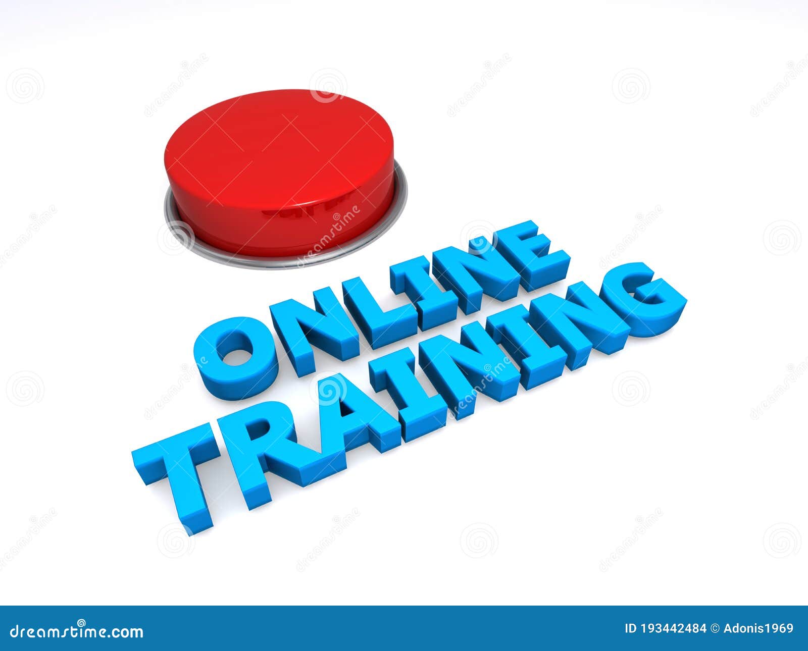 Online training button stock illustration. Illustration of direction ...