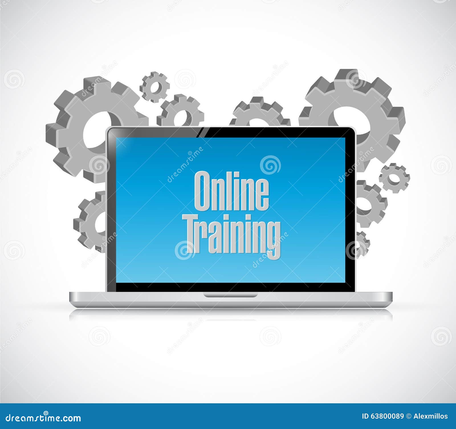 Online Training Computer Text Sign Stock Image - Image of education ...