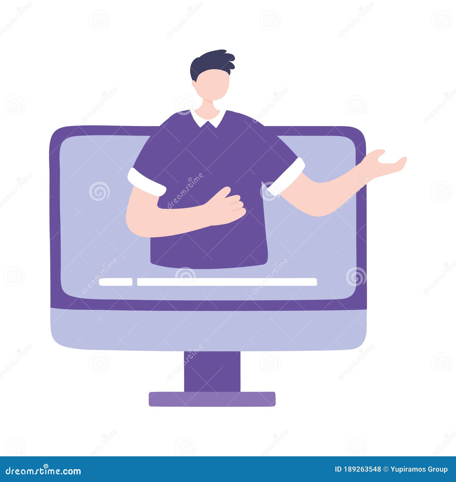 Online Training, Computer Video Man Teaching, Education and Courses ...