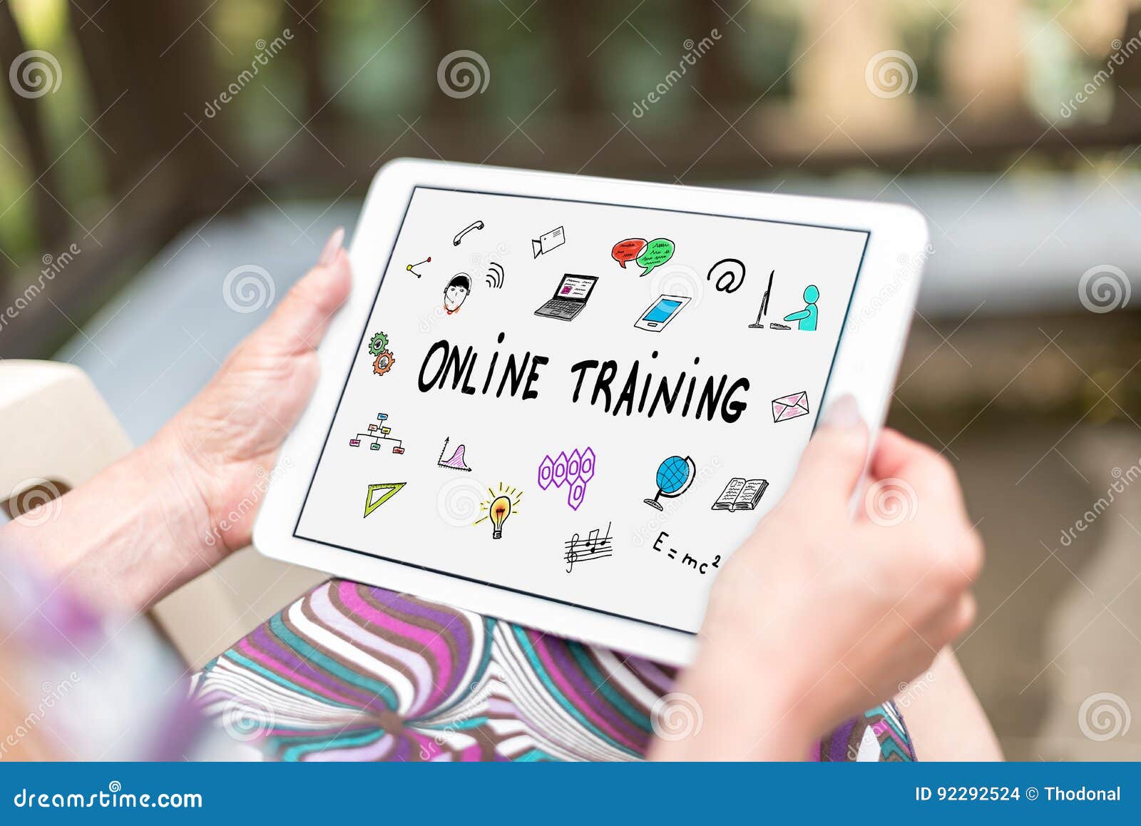 Online Training Concept on a Tablet Stock Photo - Image of knowledge ...