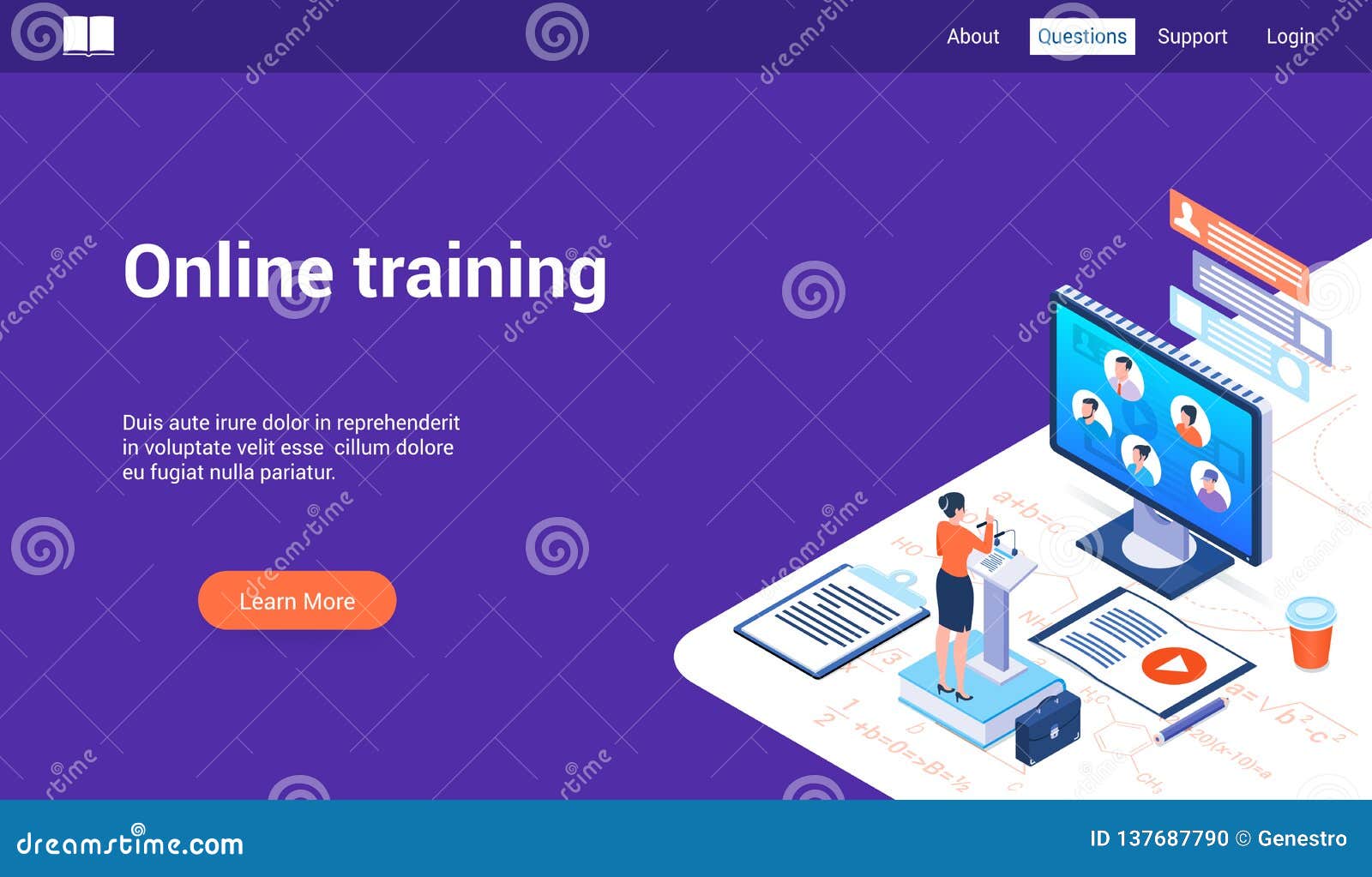 Online Course Mock Up Stock Illustrations – 54 Online Course Mock Up ...