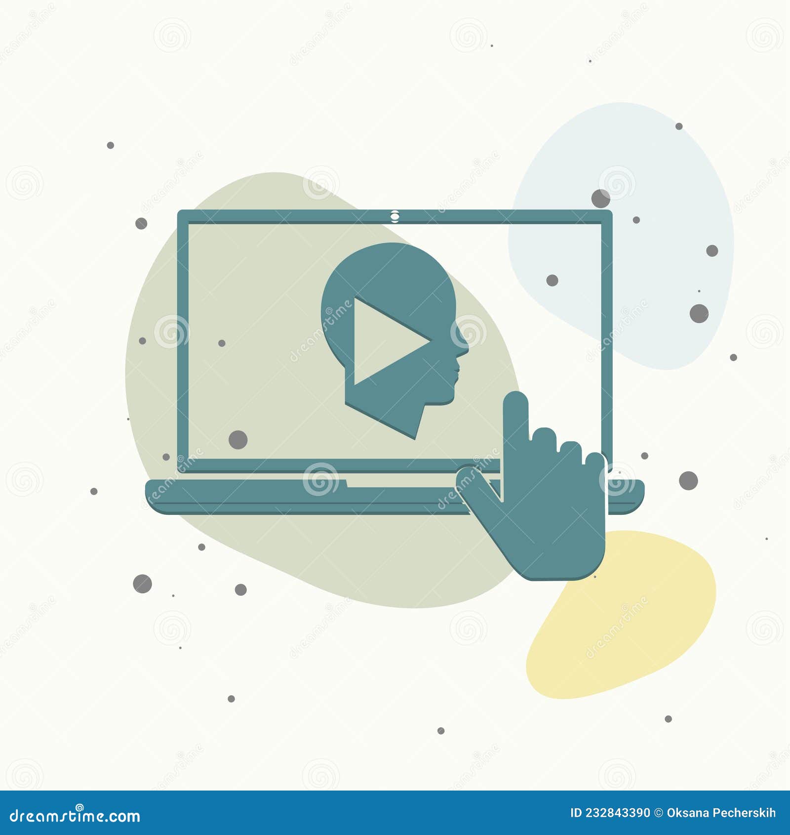 Online Training Icon. Remote Web Training Stock Vector - Illustration ...