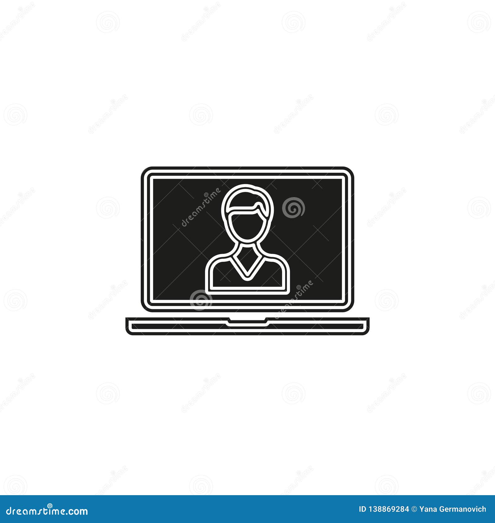 Online Training Icon. Simple Element Stock Illustration - Illustration ...