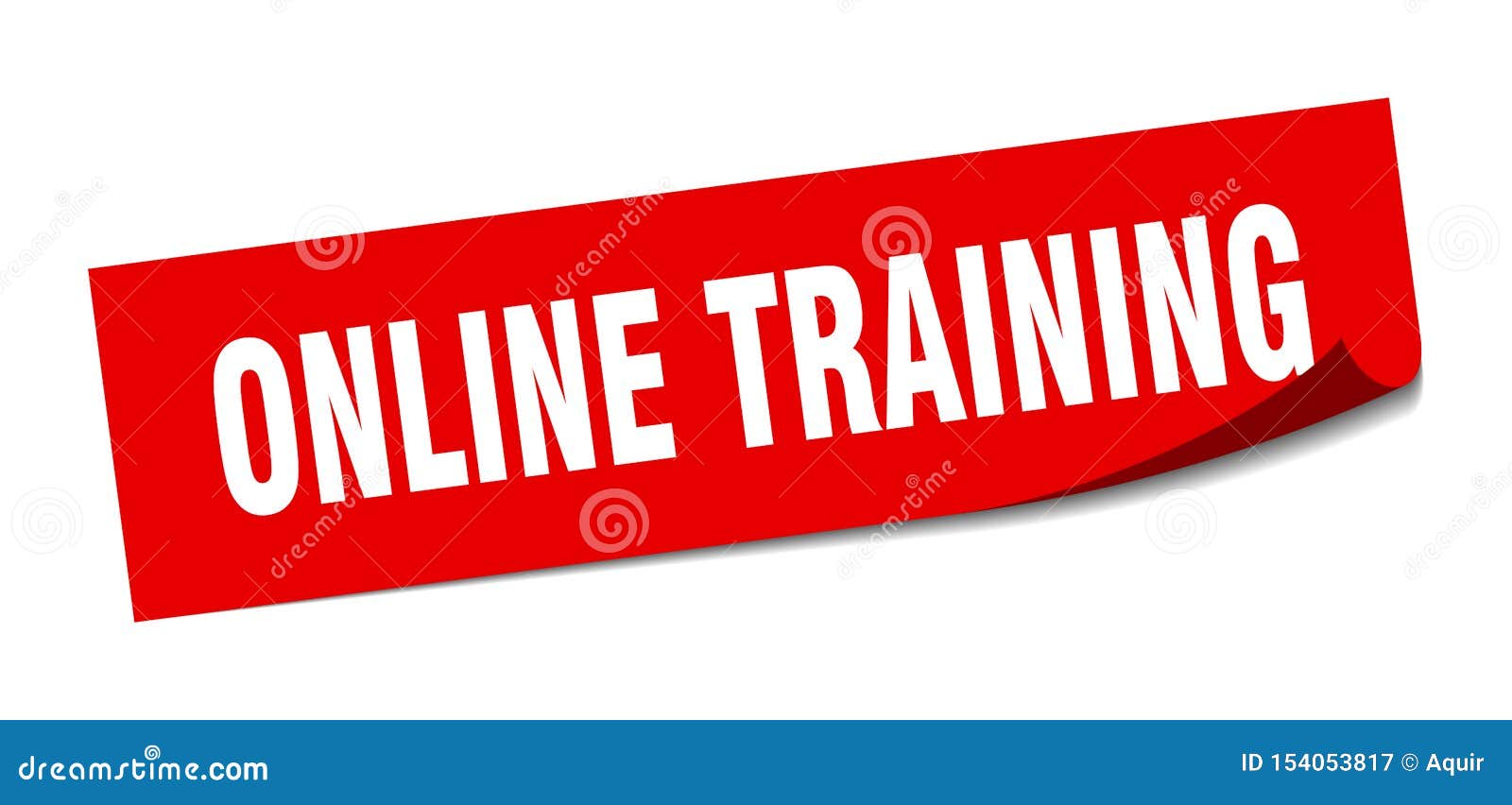 Online training sticker. stock vector. Illustration of online - 154053817