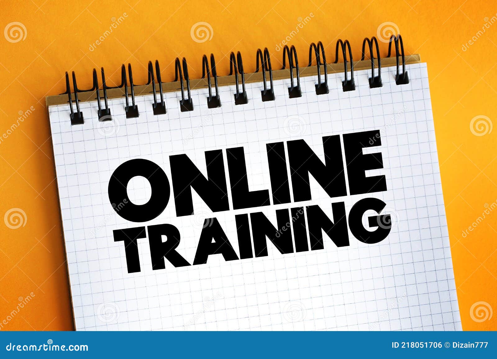 Online Training Text Quote on Notepad, Concept Background Stock ...