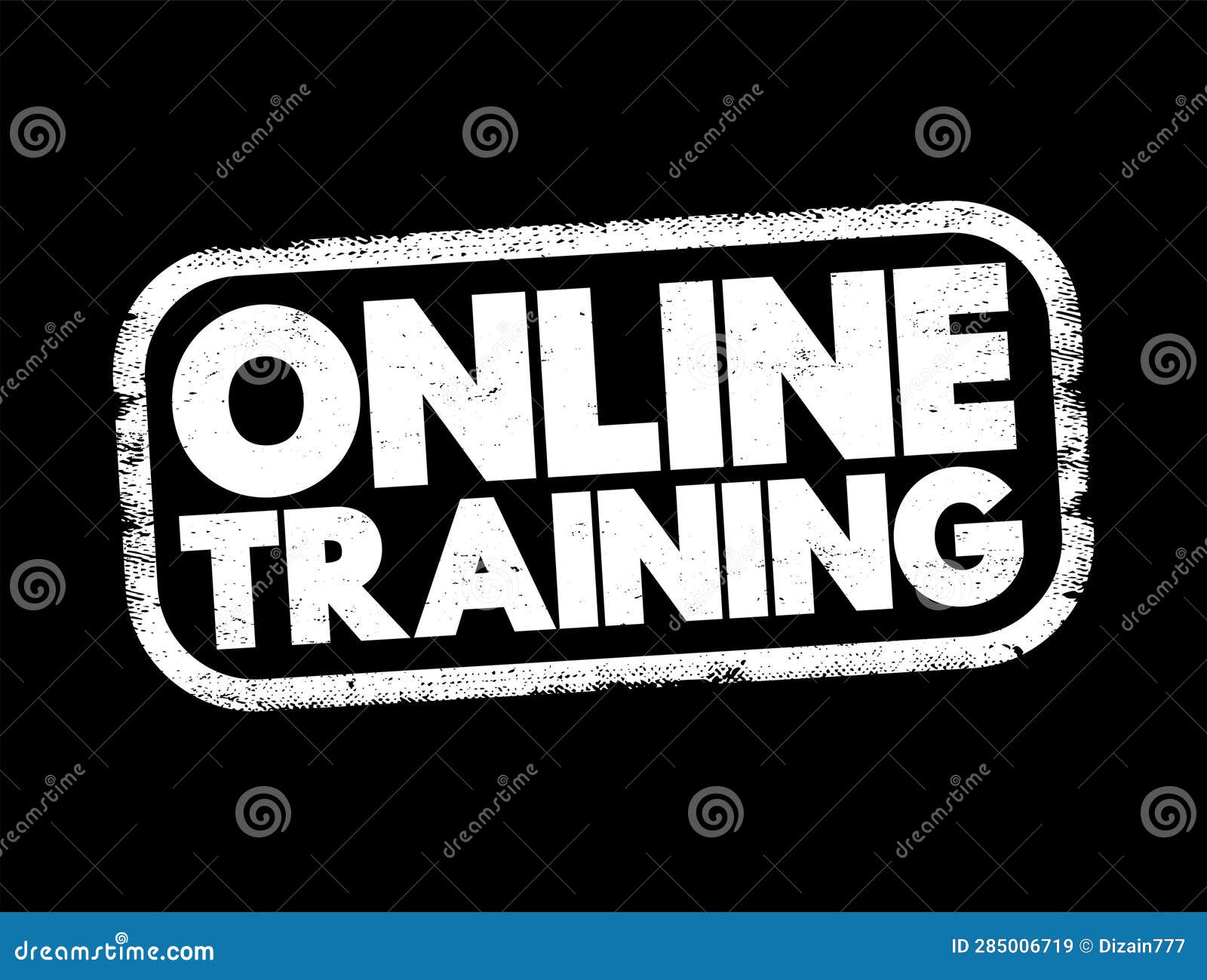 Online Training Text Stamp, Concept Background Stock Image - Image of ...