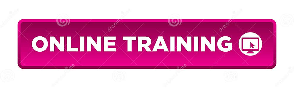 Online training button stock illustration. Illustration of answer ...