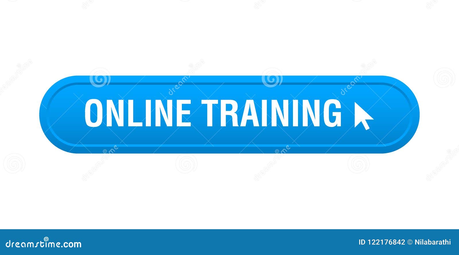 Online training button stock illustration. Illustration of generated ...