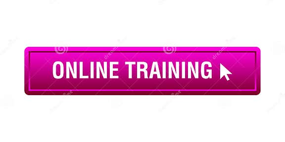 Online training button stock illustration. Illustration of clipart ...