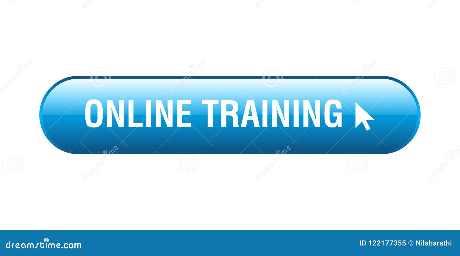 Online training button stock illustration. Illustration of education ...