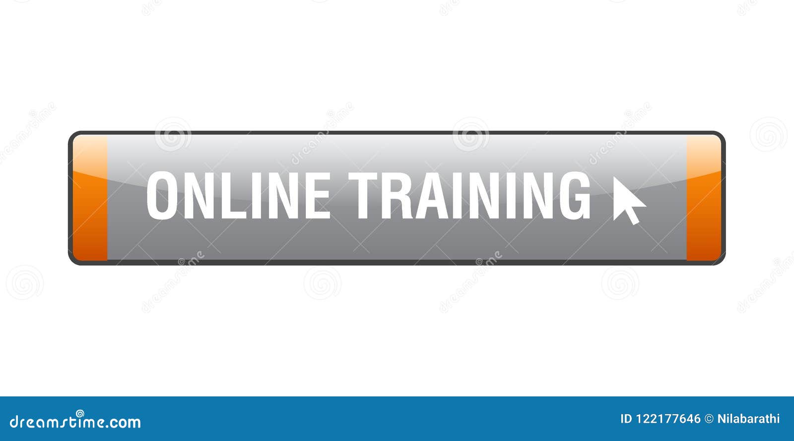 Online training button stock illustration. Illustration of conference ...