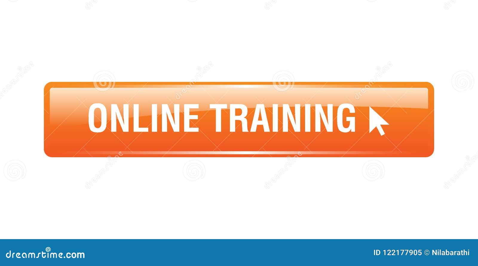 Online training button stock illustration. Illustration of conferencing ...