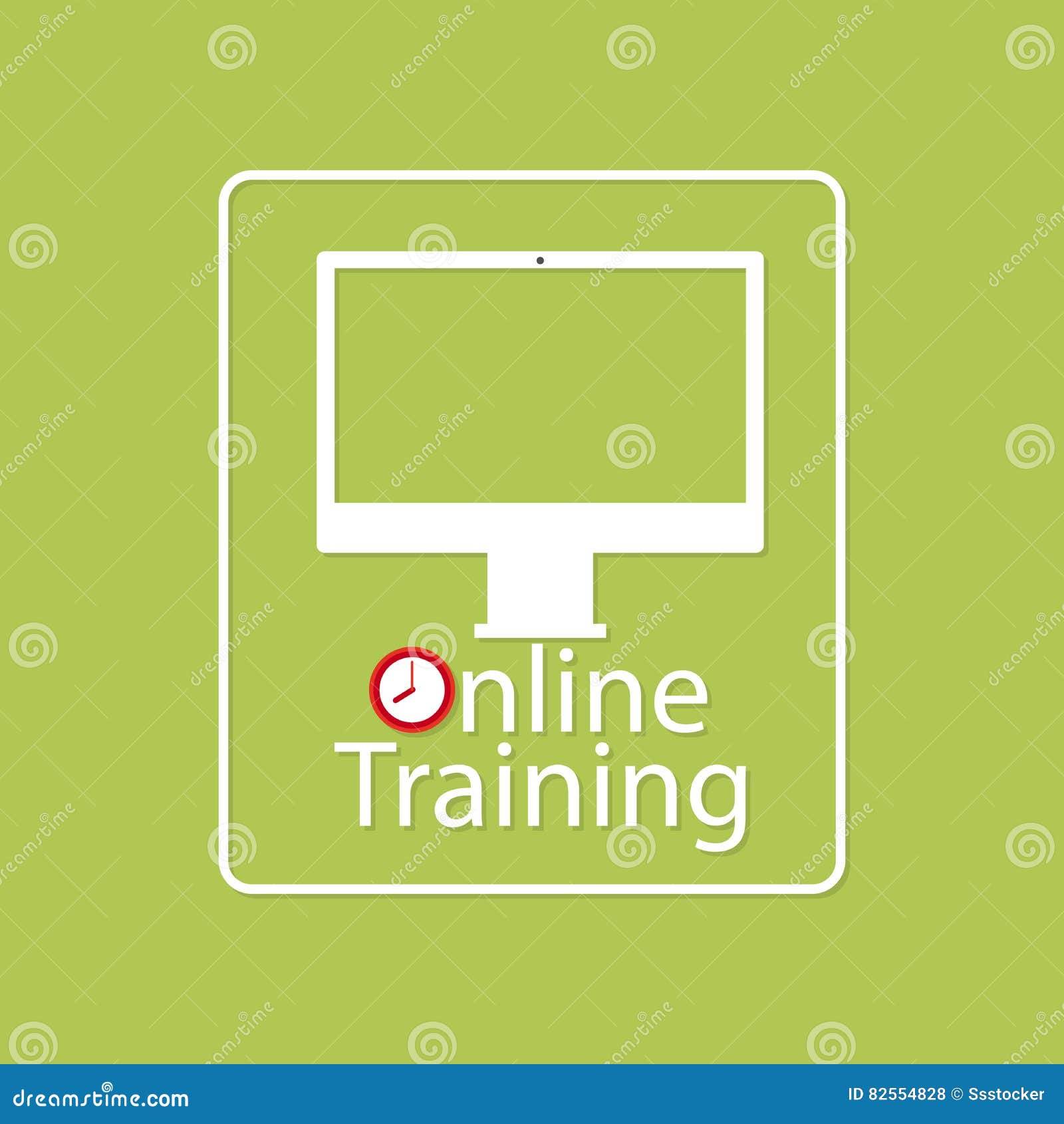Online Training White Logo Design Stock Vector - Illustration of ...